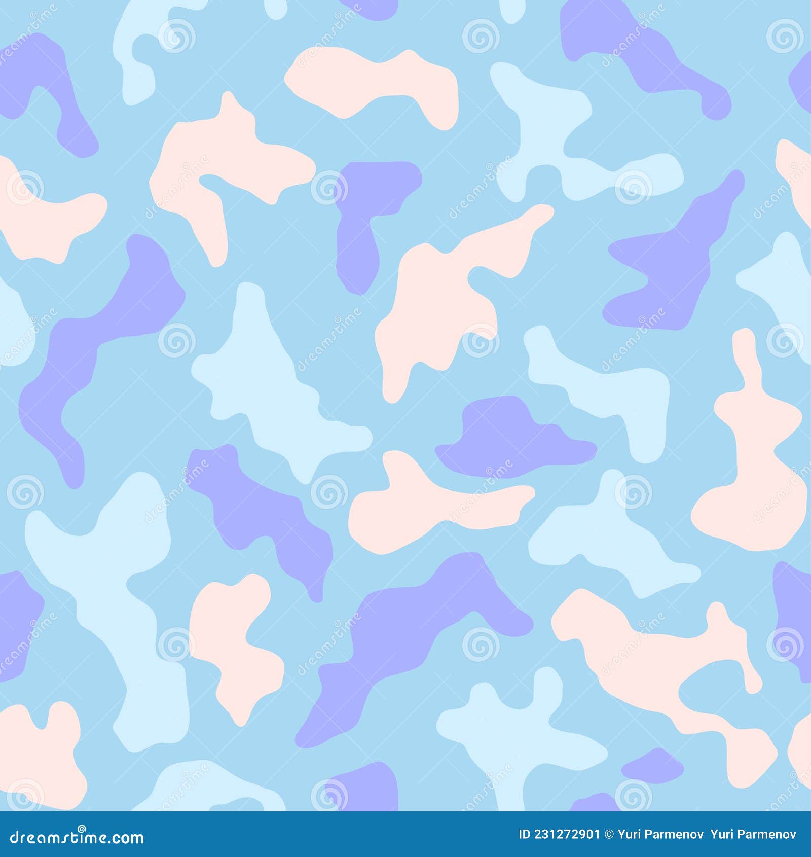 Colored Baby Camouflage Seamless Pattern. Urban Fashion Clothing Style ...