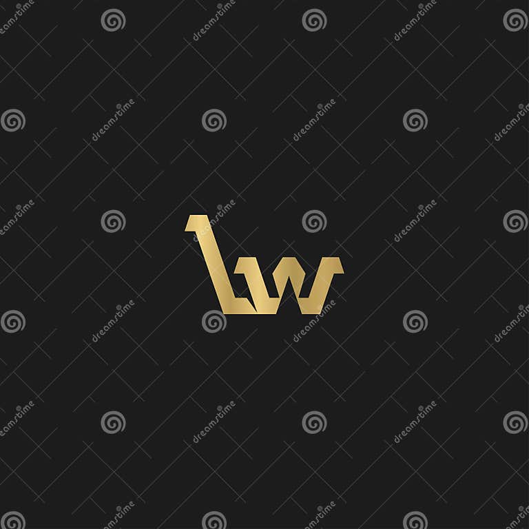 Alphabet Initials Logo BW, WB, W and B Editorial Stock Photo ...