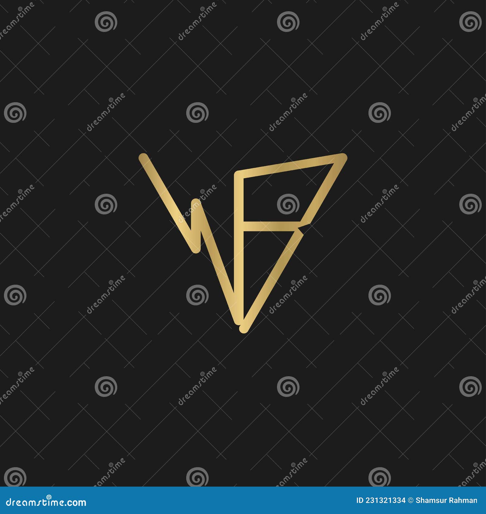 Alphabet Initials Logo BW, WB, W and B Stock Vector - Illustration of ...