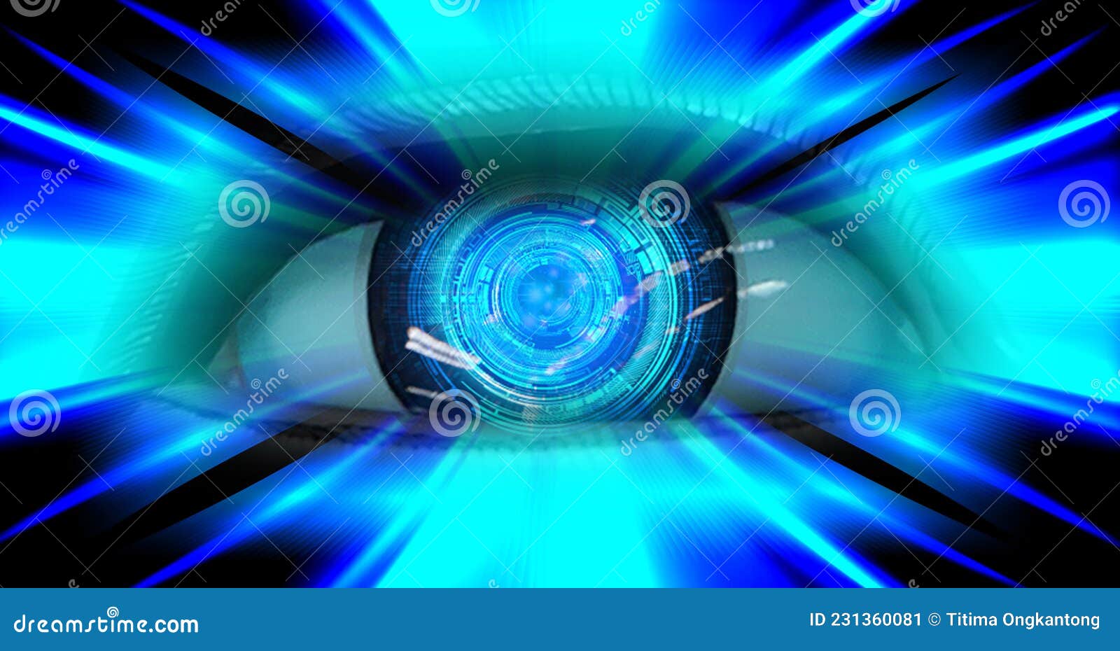 Eye Cyber Circuit Future Technology Concept Background Abstract Future ...