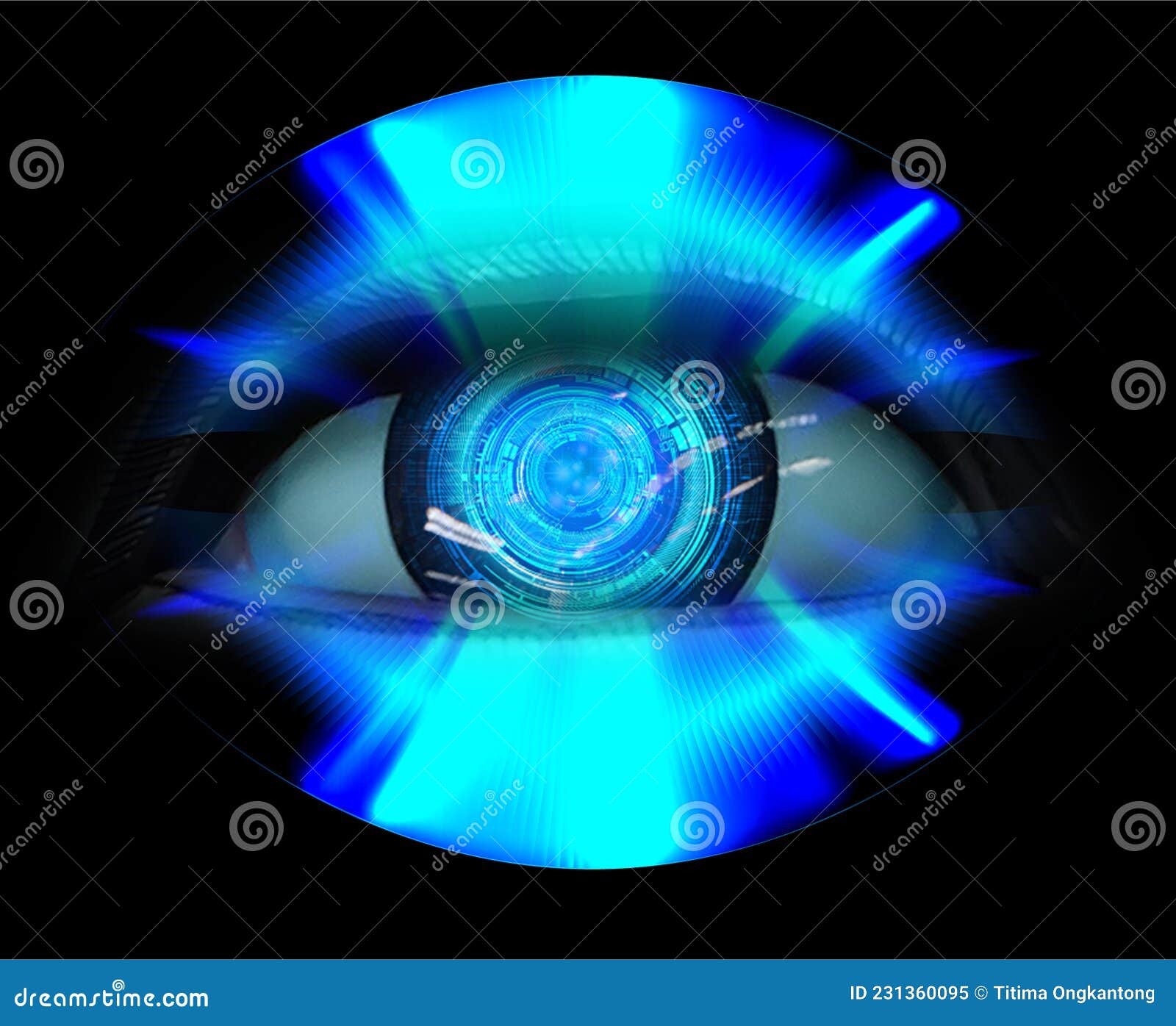 Eye Cyber Circuit Future Technology Concept Background Abstract Future ...