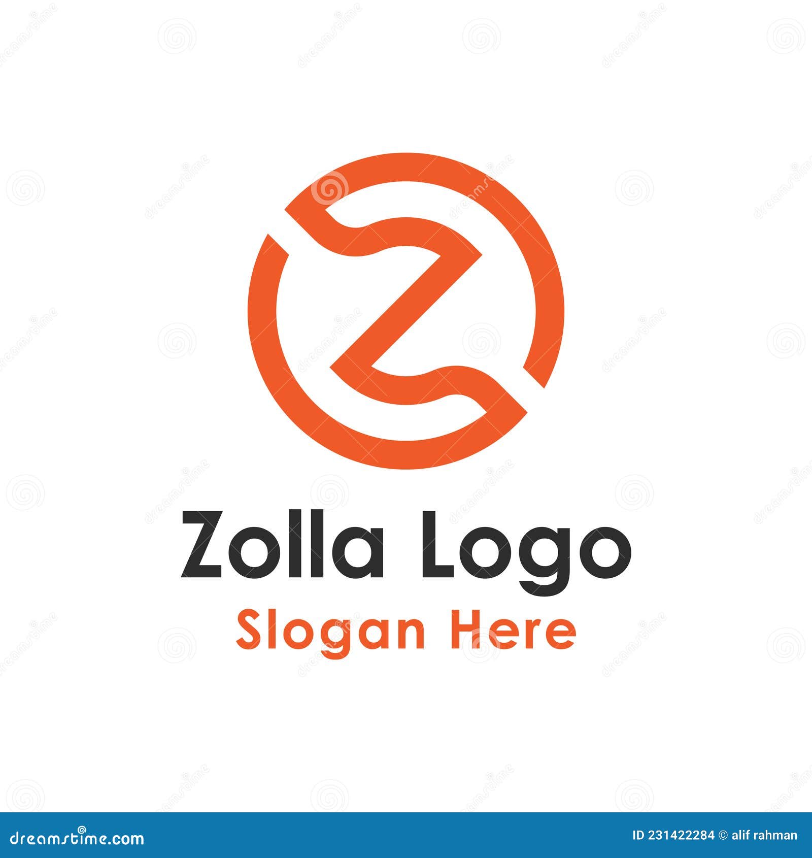 Simple and Clean Letter Z Logo Design on White Background Stock ...