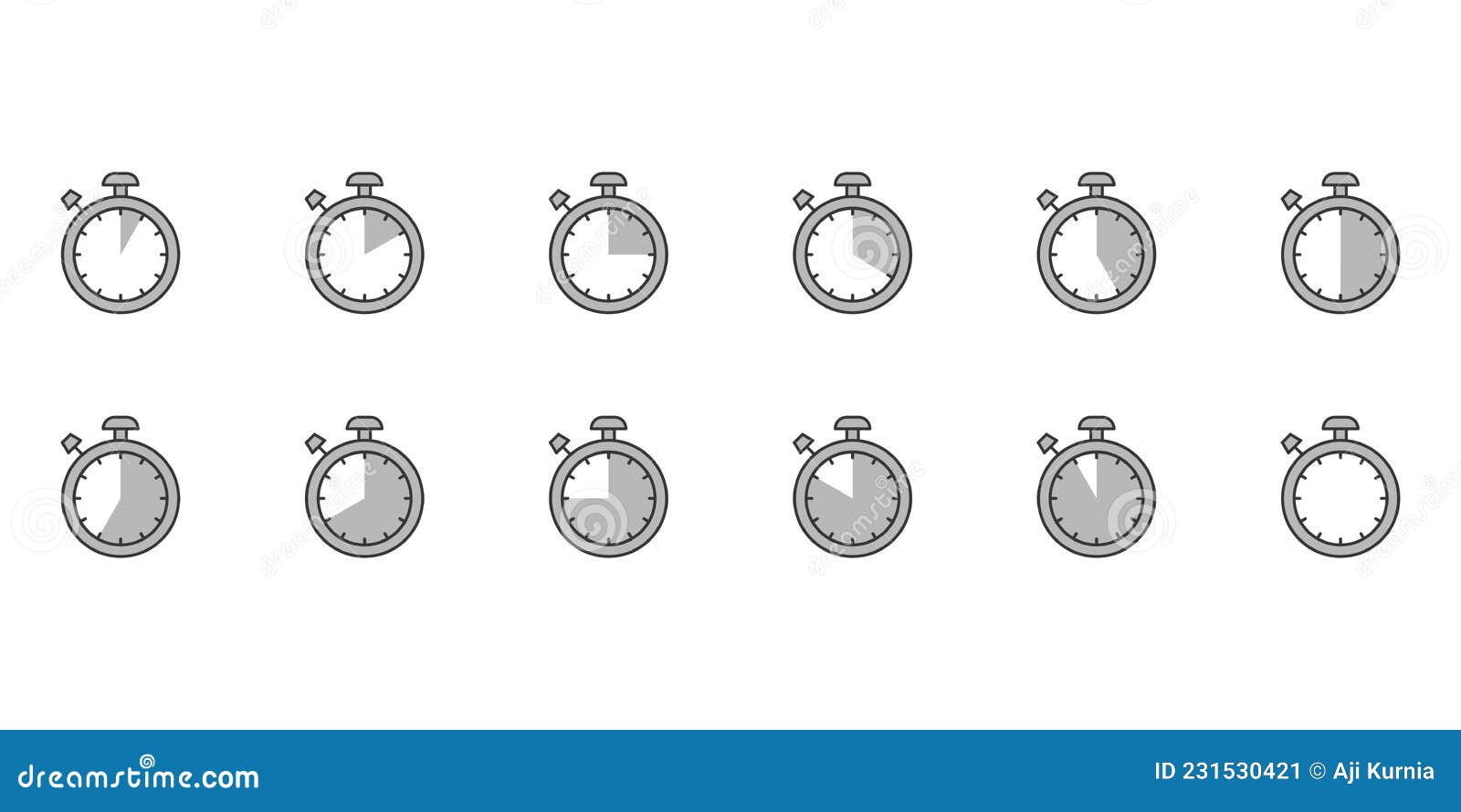 Timers Icon On Transparent Background. Isolated Vector Elements ...