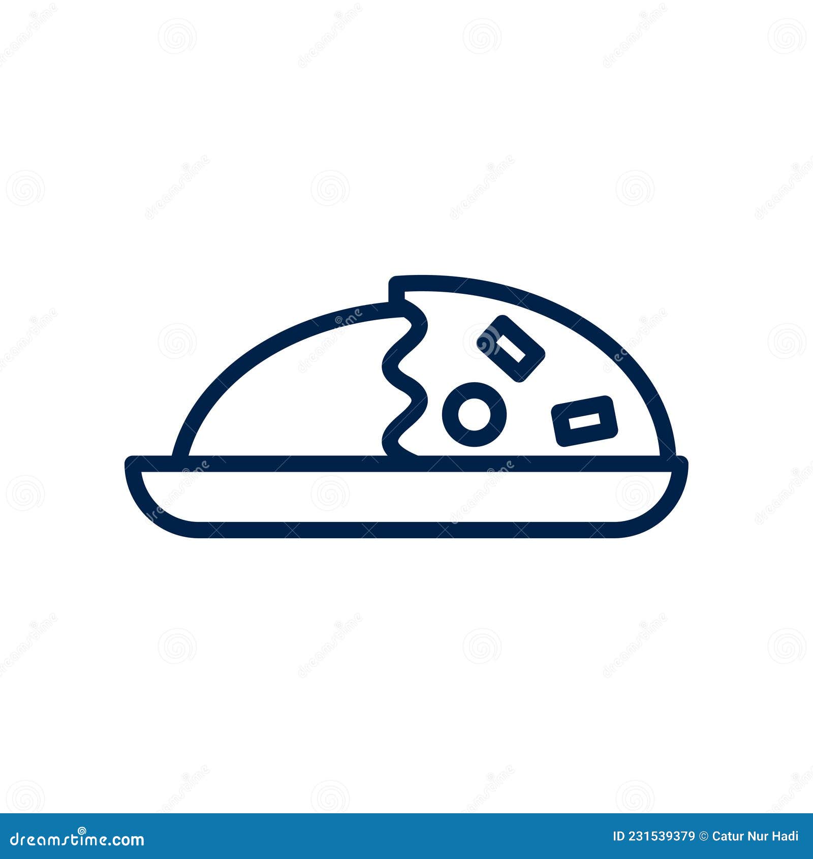 Curry Icon Logo Vector Design Illustration, Isolated on White ...