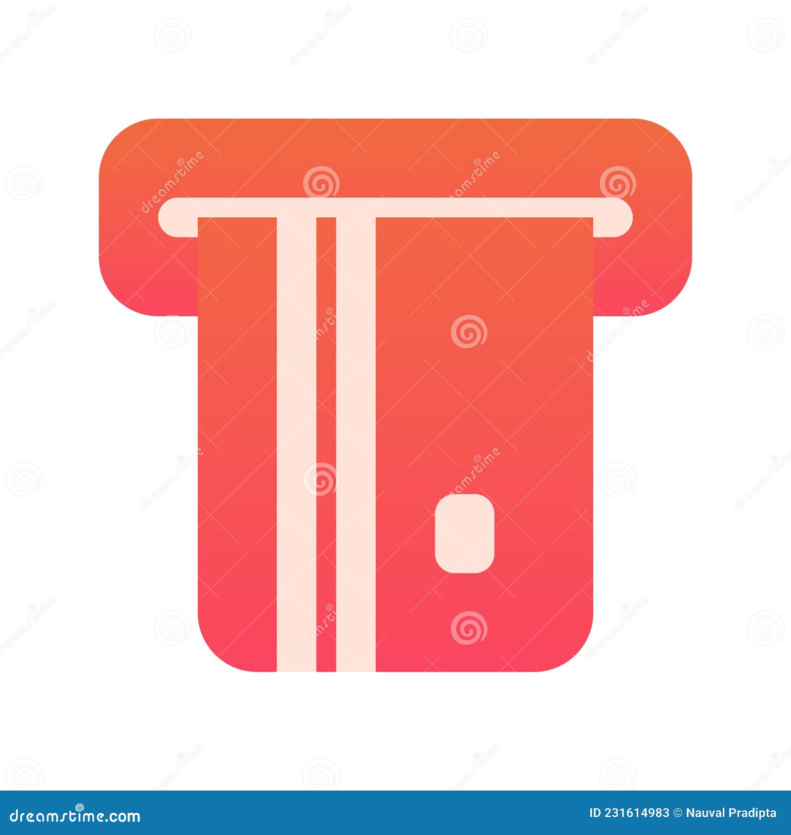 Insert Card Icon Gradient Style Icon Stock Vector - Illustration of ...