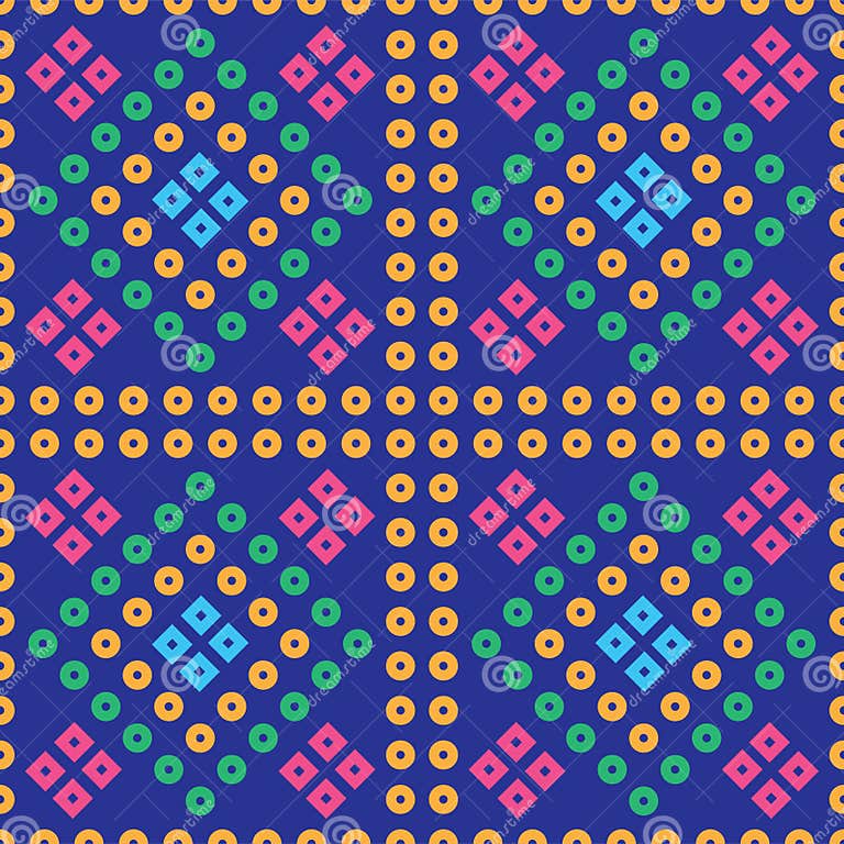Colourful Traditional Indian Bandhani Pattern Background, Seamless ...