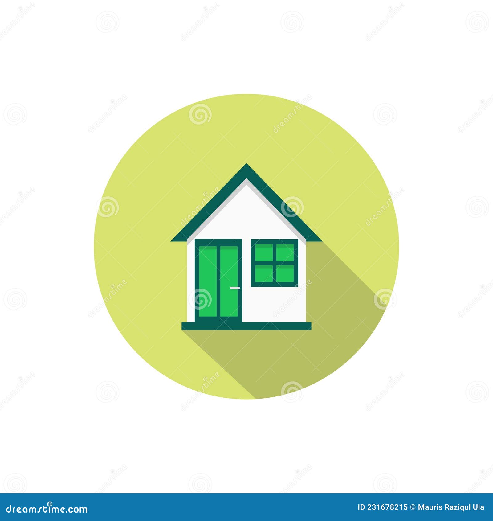 A Flat Vector Home Illustration Image or Icon Stock Vector ...