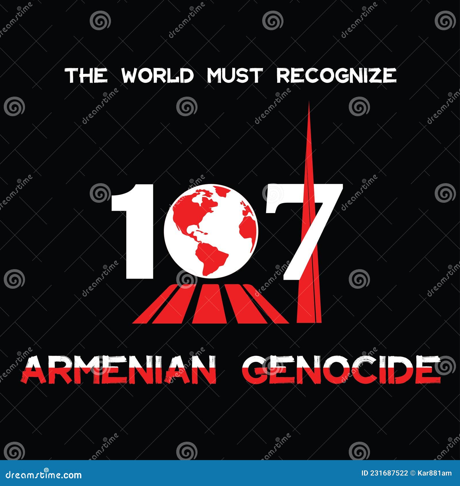 Title: Armenian Genocide 1915 - Memorial, Vector Illustration Stock ...