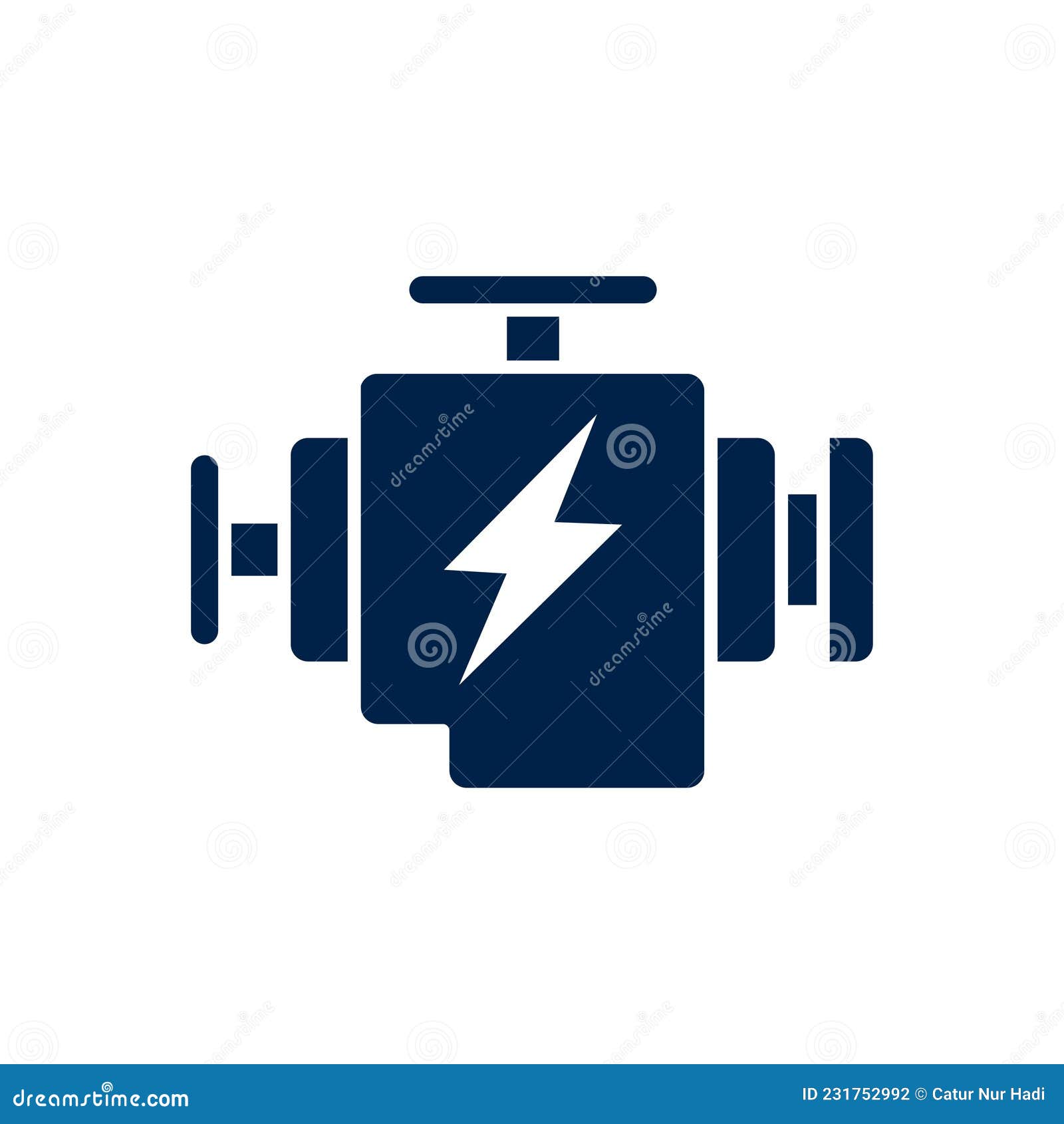 Engine Machine Icon Logo Vector Design Illustration, Isolated on White ...