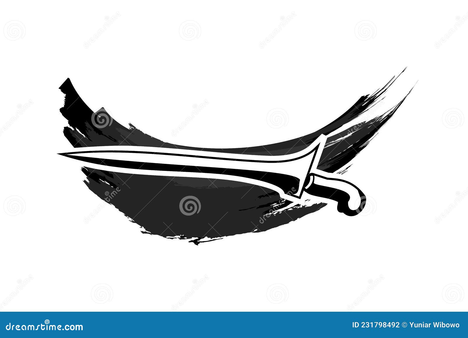 Kris Dagger Knife - Vector Art Royalty-Free Cartoon | CartoonDealer.com ...