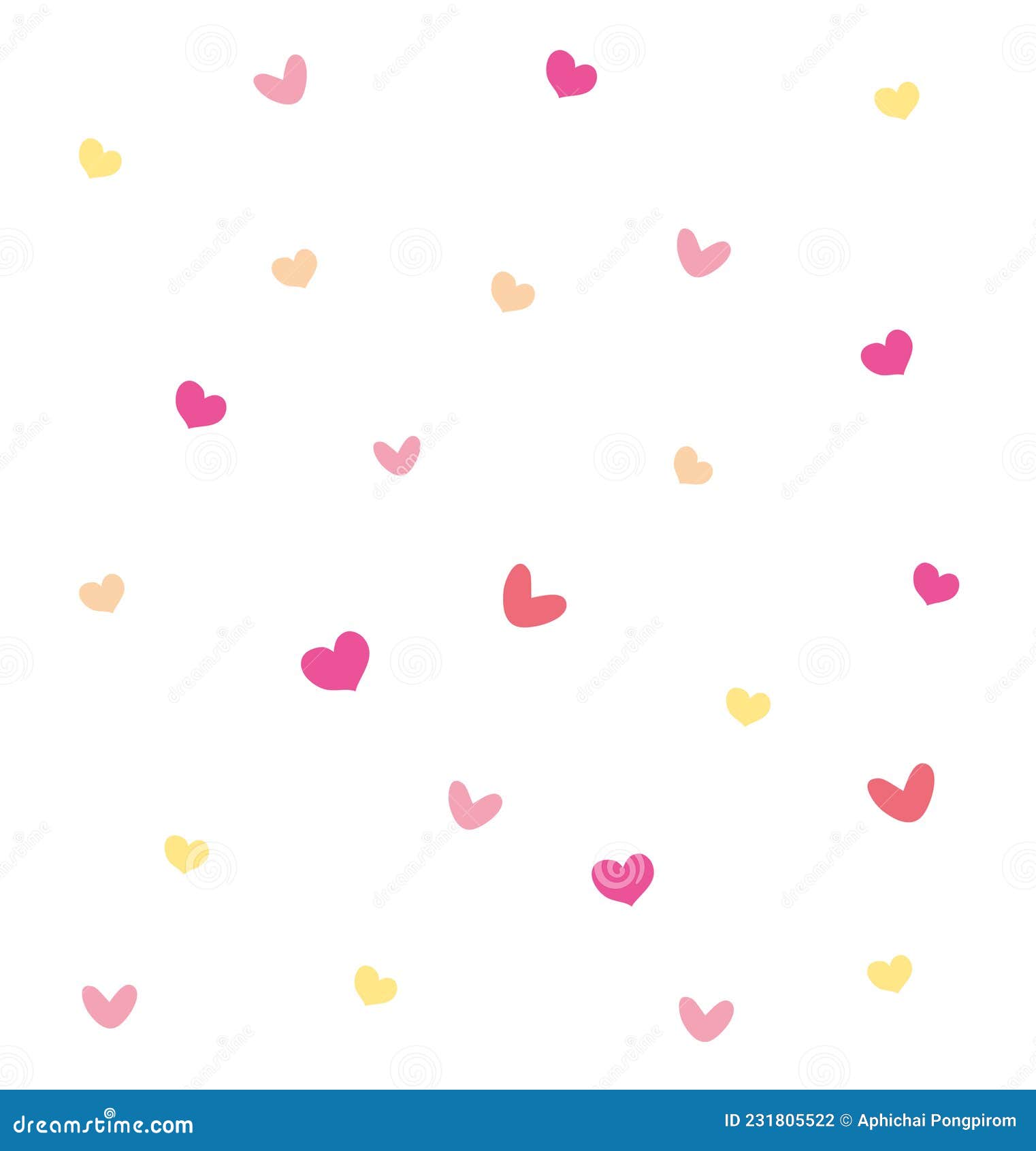 Illustration Vector Many Hearts As Background Suitable Stock Vector ...