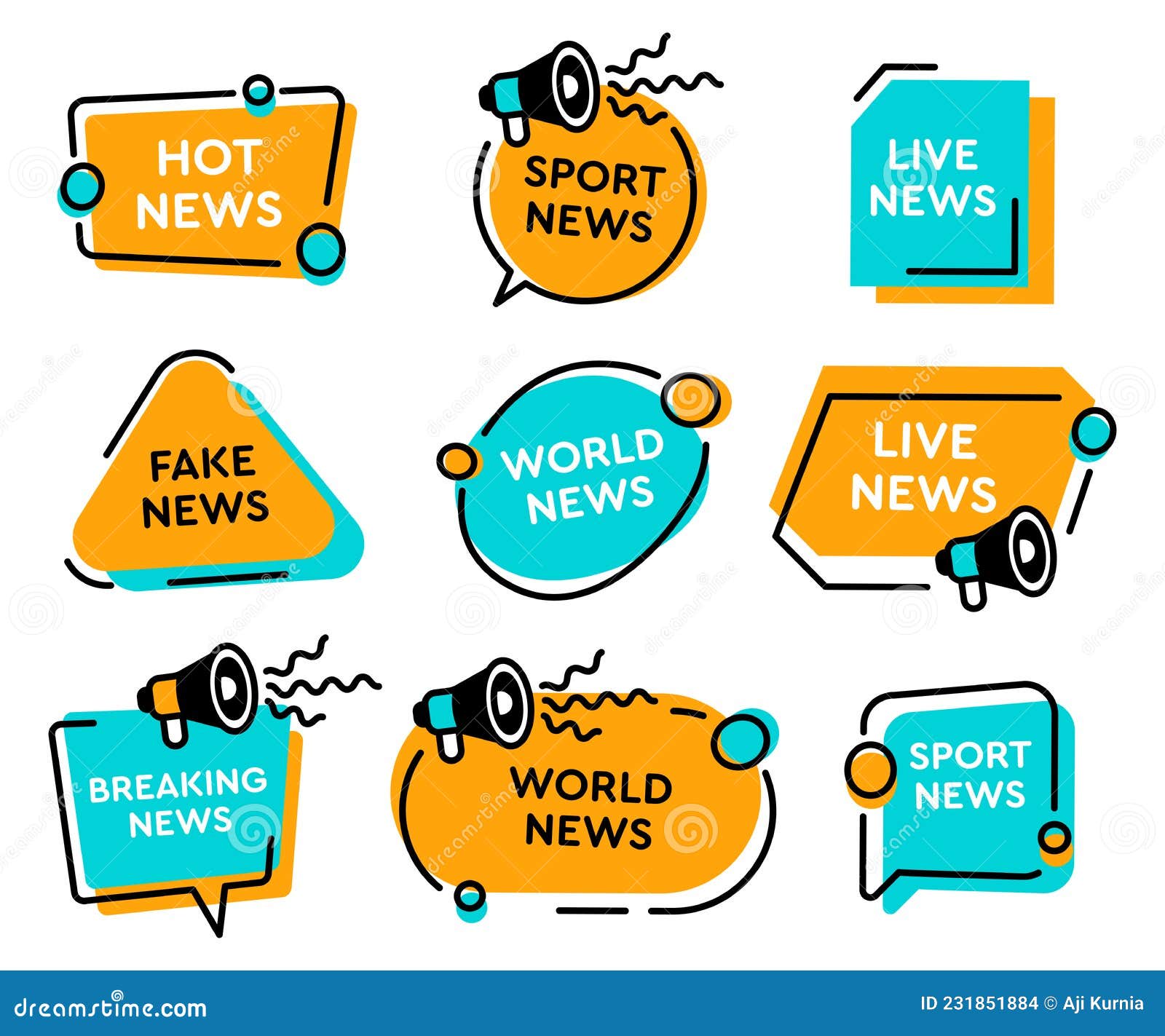 News Badges. Newspaper and Magazine Braking Latest and Hot News ...