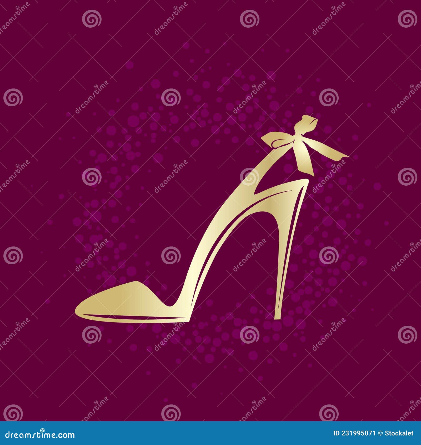 Stiletto Shoe Fashion Logo. Stylish Sandal. Stock Vector - Illustration ...