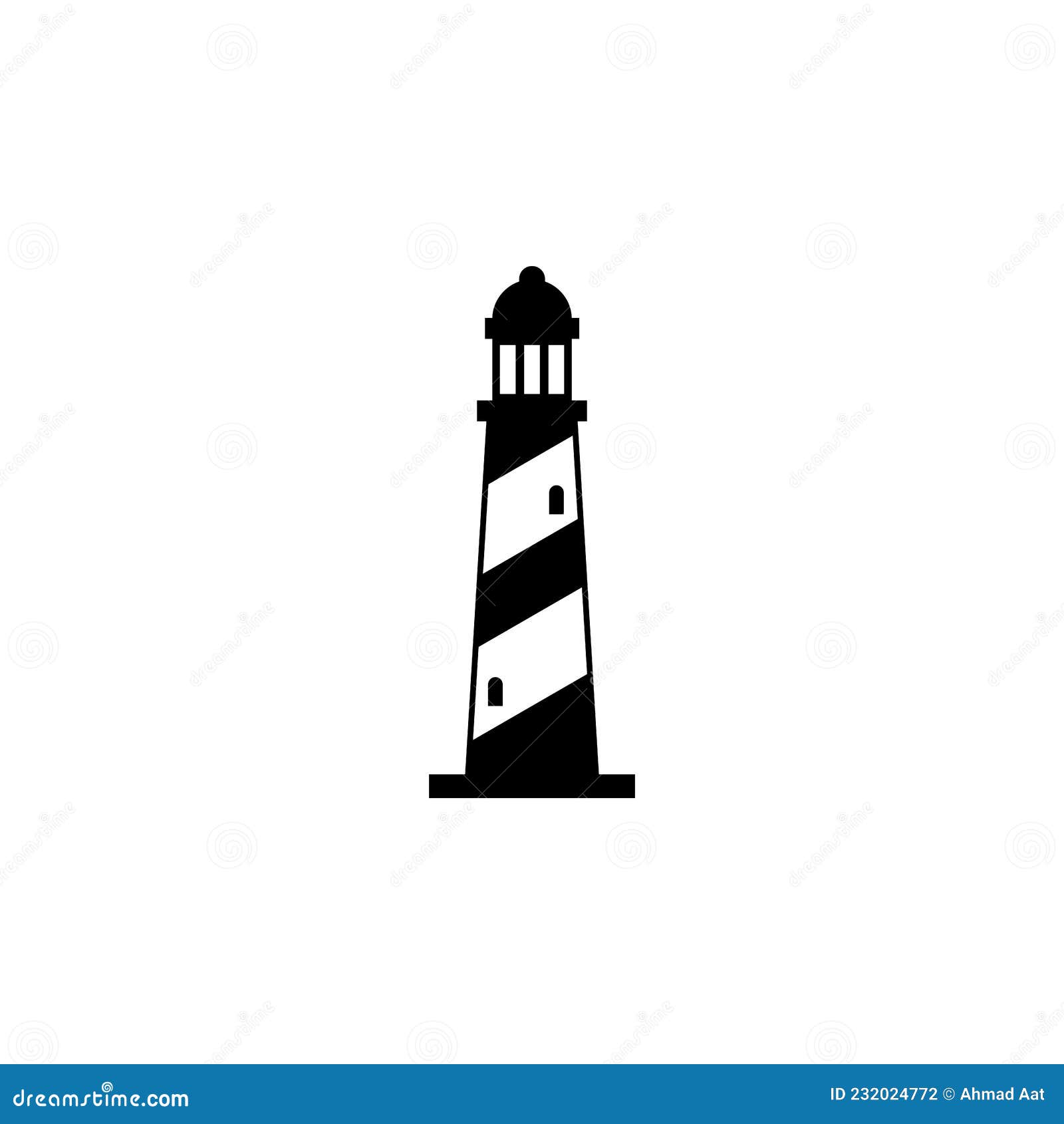 Lighthouse Sea Simple Isolated Black Vector Icon. Stock Vector ...