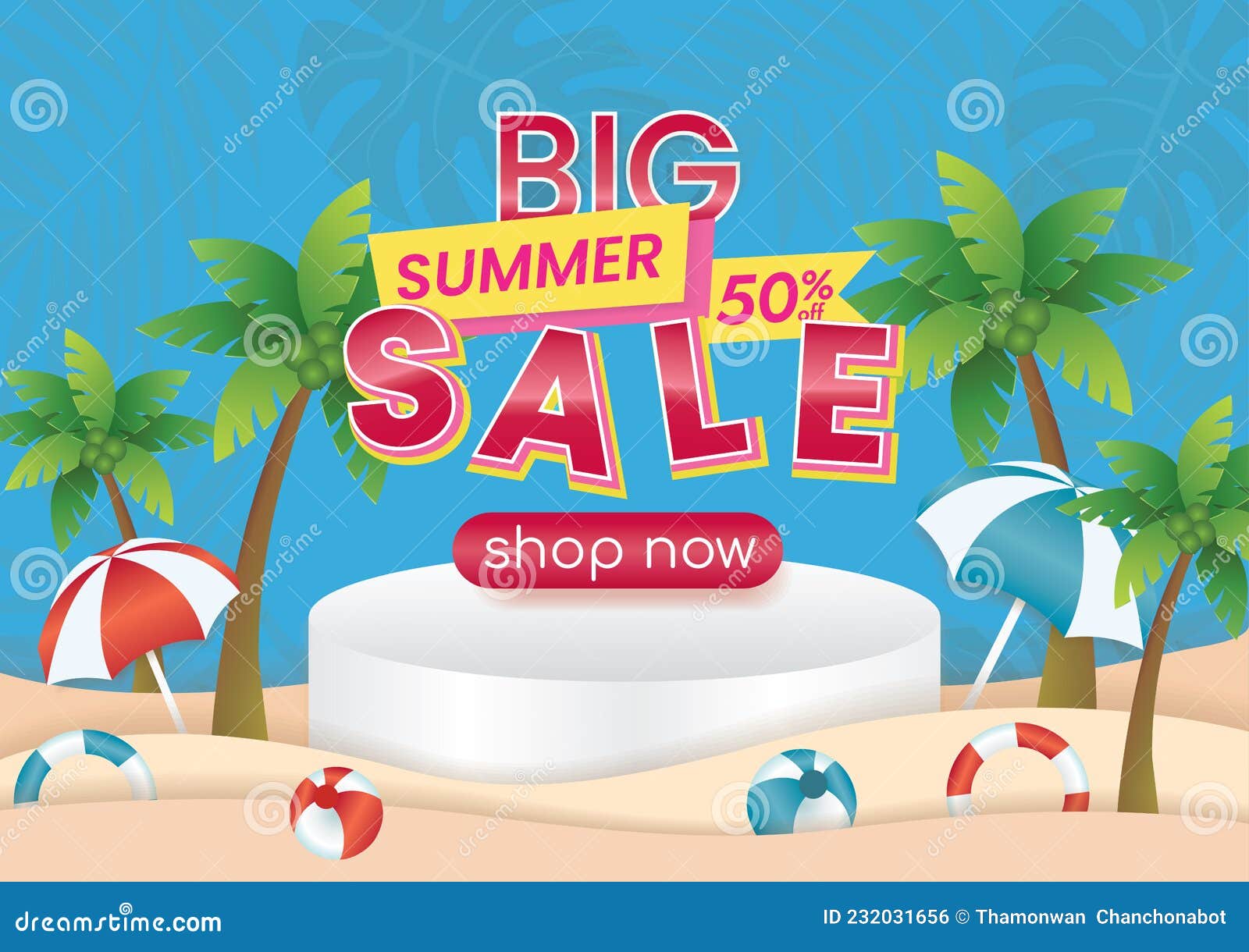 Special Summer Sale Podium Vector Stock Vector - Illustration of design ...