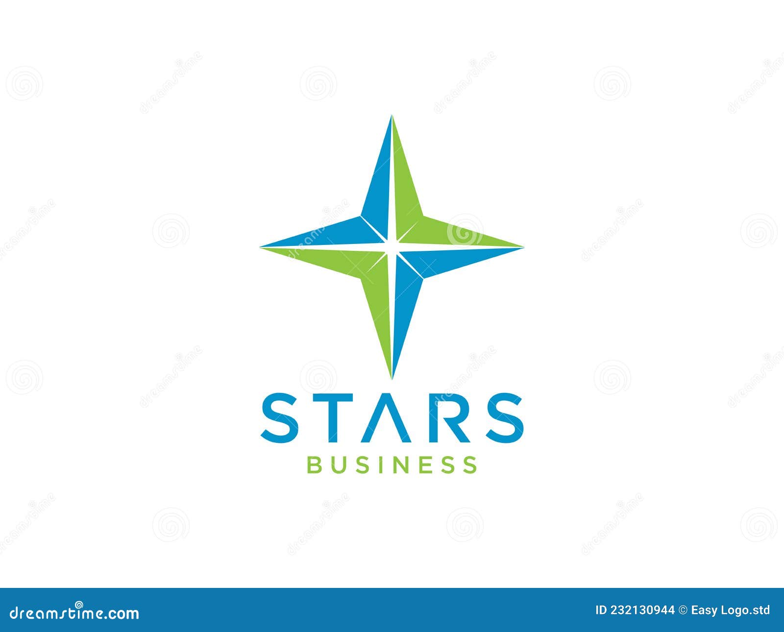 Abstract Business Logo. Star Arrow Cross Sign Isolated on White ...