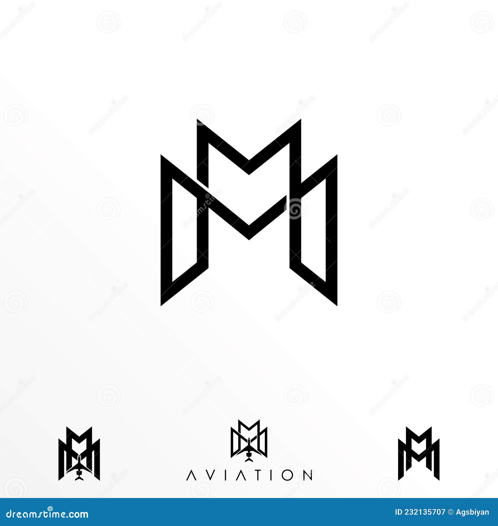 Letter MM Logo Free Vector Stock. Merger Abstract Design Concept. Stock ...