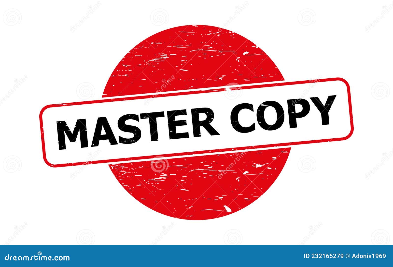 Master copy stamp on white stock illustration. Illustration of dirty ...