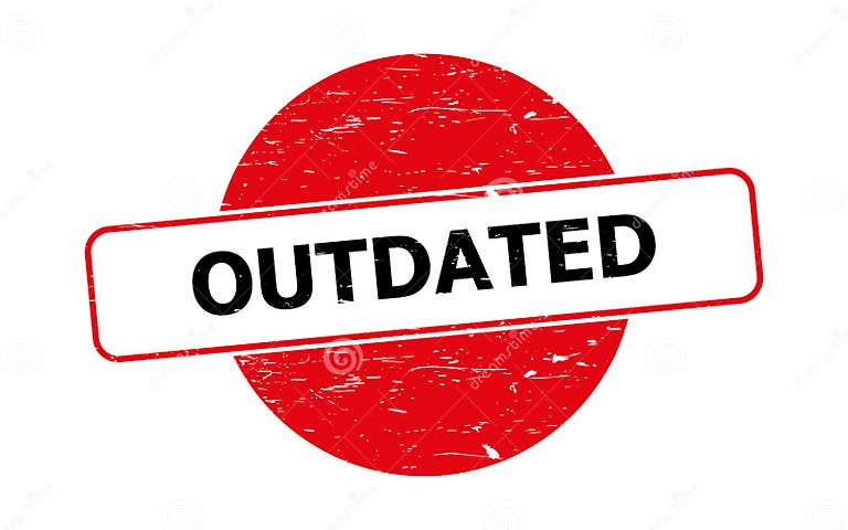 Outdated stamp on white stock illustration. Illustration of isolation ...