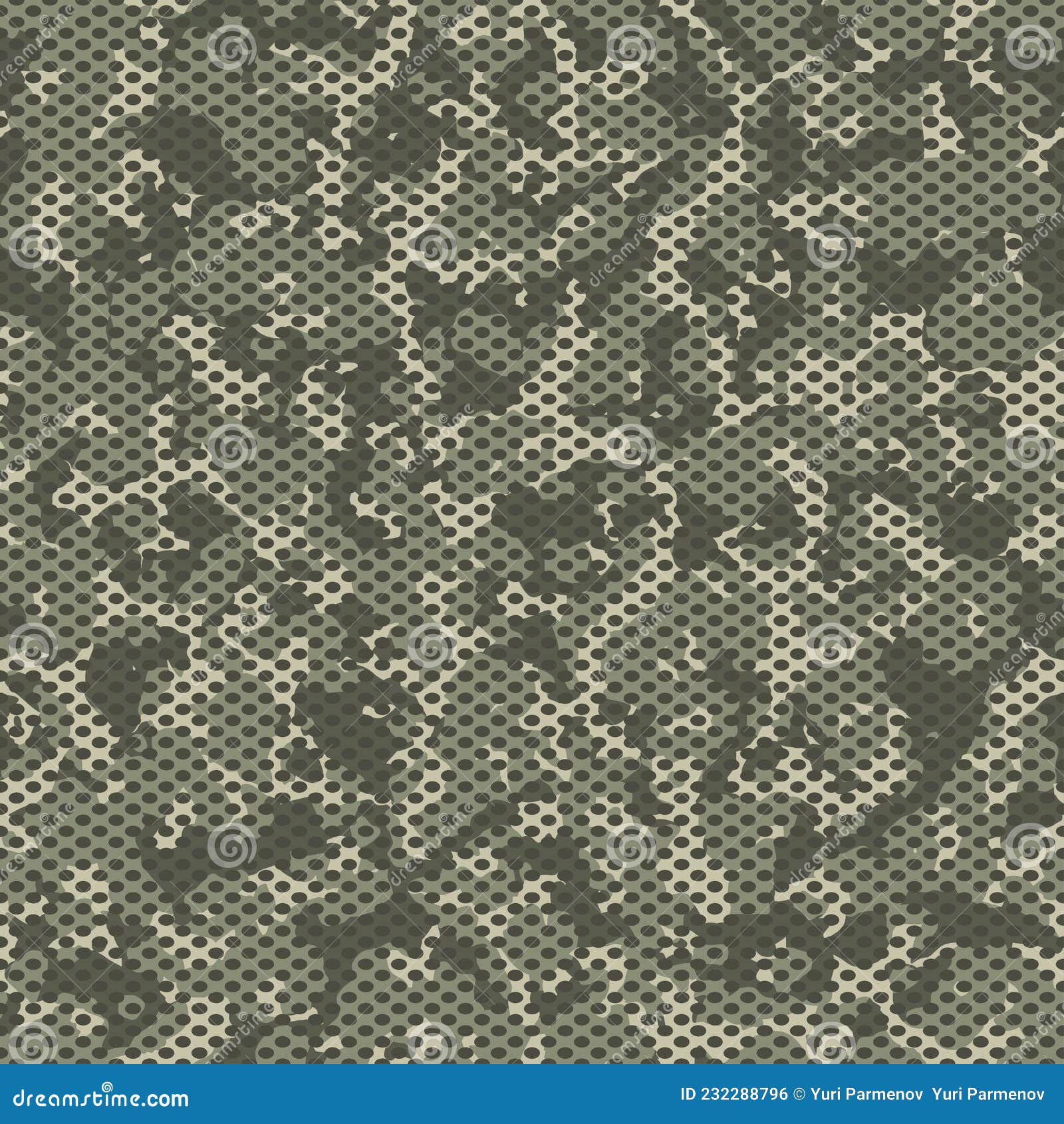 Camouflage Seamless Mesh Pattern. Khaki Green Camo Design for T-shirt ...