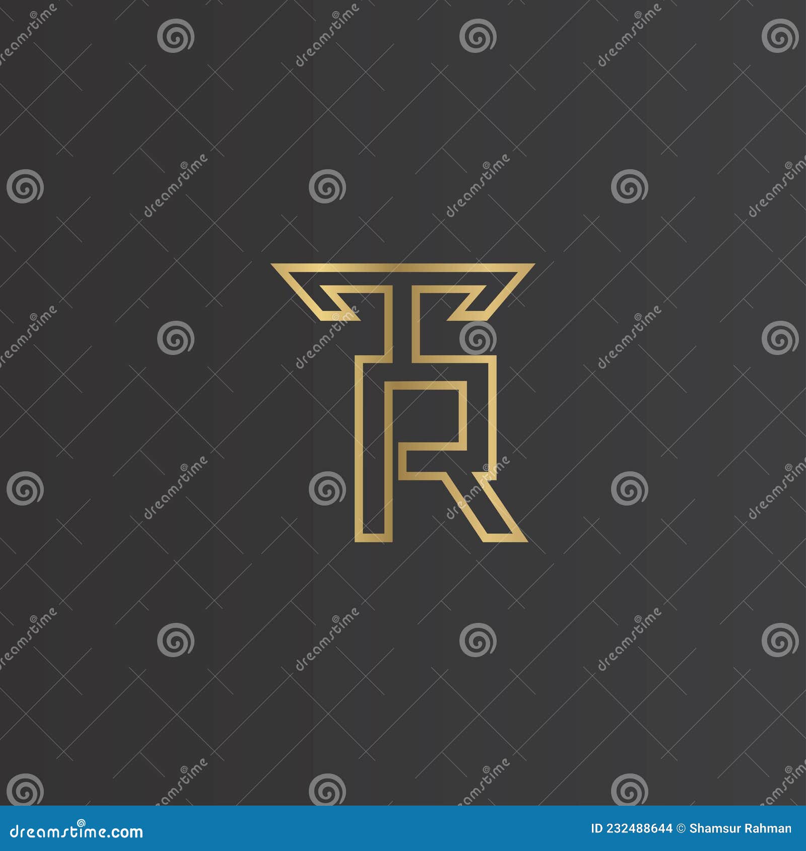 Alphabet Initials Logo RT, TR, T and R Stock Vector - Illustration of ...