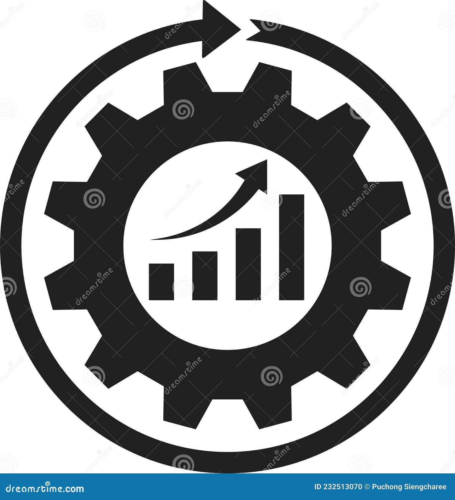 Continuous Improvement Icon Stock Vector - Illustration of gear ...