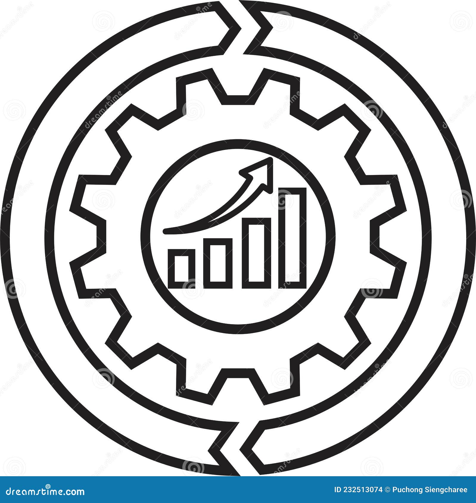 Continuous Improvement Icon Stock Vector - Illustration of element ...