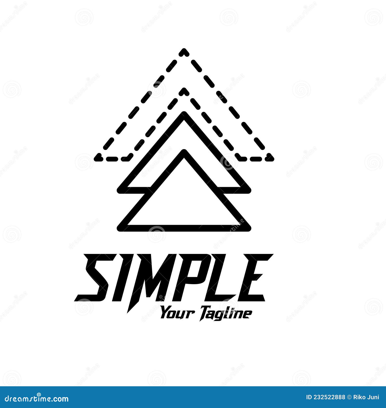 Simple logo vector design stock vector. Illustration of print - 232522888
