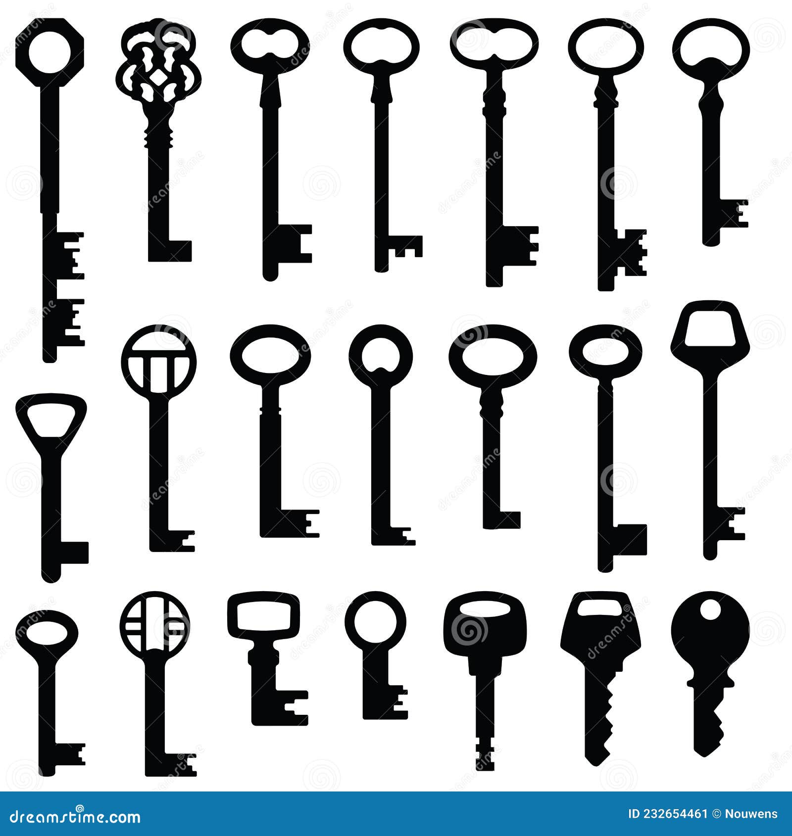 Key vector illustration stock vector. Illustration of modern - 232654461
