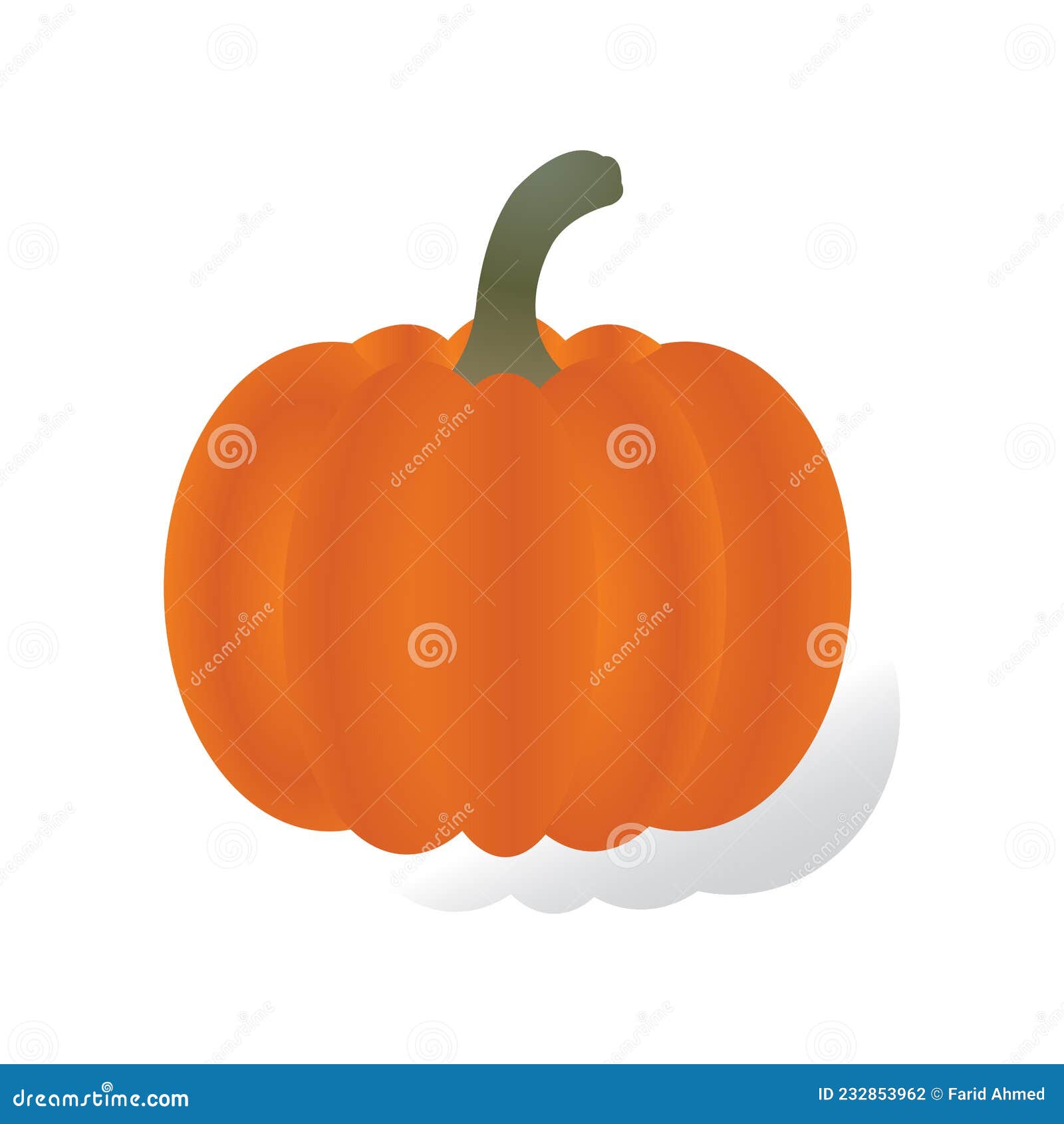 Pumpkin Realistic Vector Illustration and Design Stock Vector ...