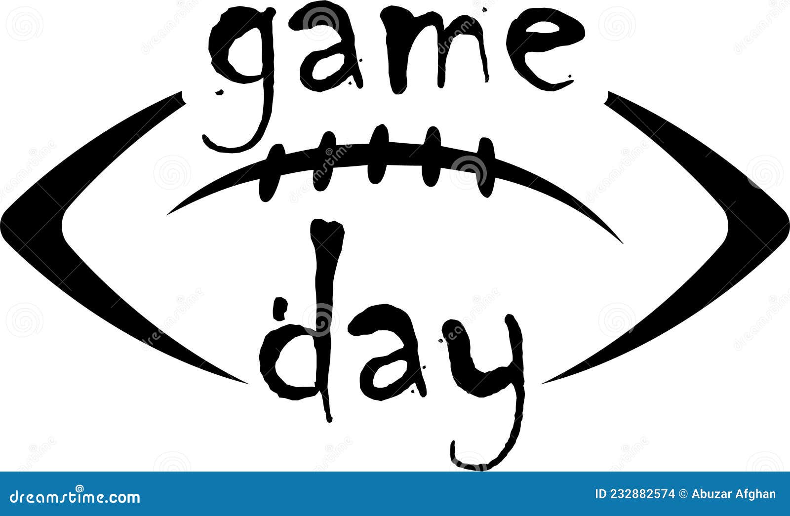 Football Game Day Symbol Logo Monogram Svg Vector with Image for Cricut ...