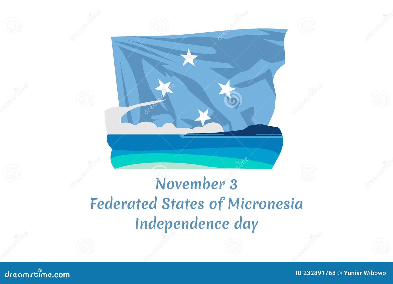 Micronesia Vector Map Isolated On White Background. High-Detailed Black ...