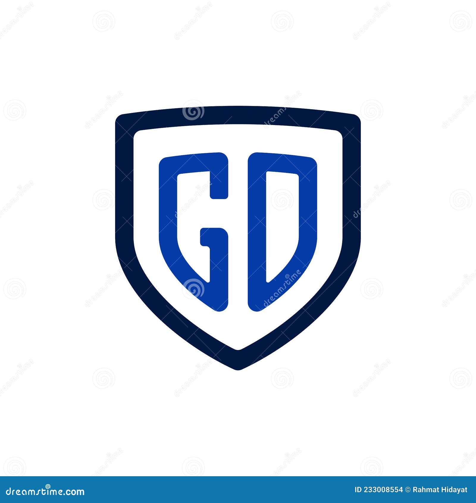 Logo Initials GD stock vector. Illustration of business - 233008554