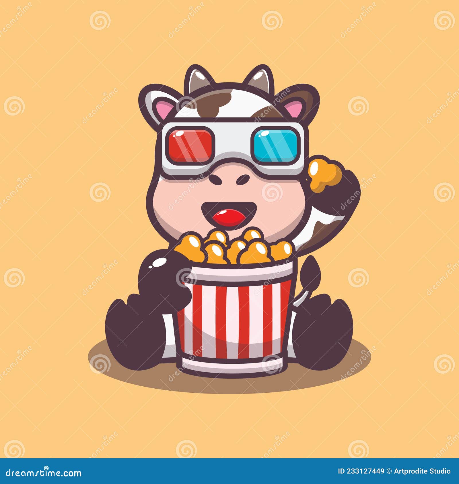 Eating Popcorn Cartoon