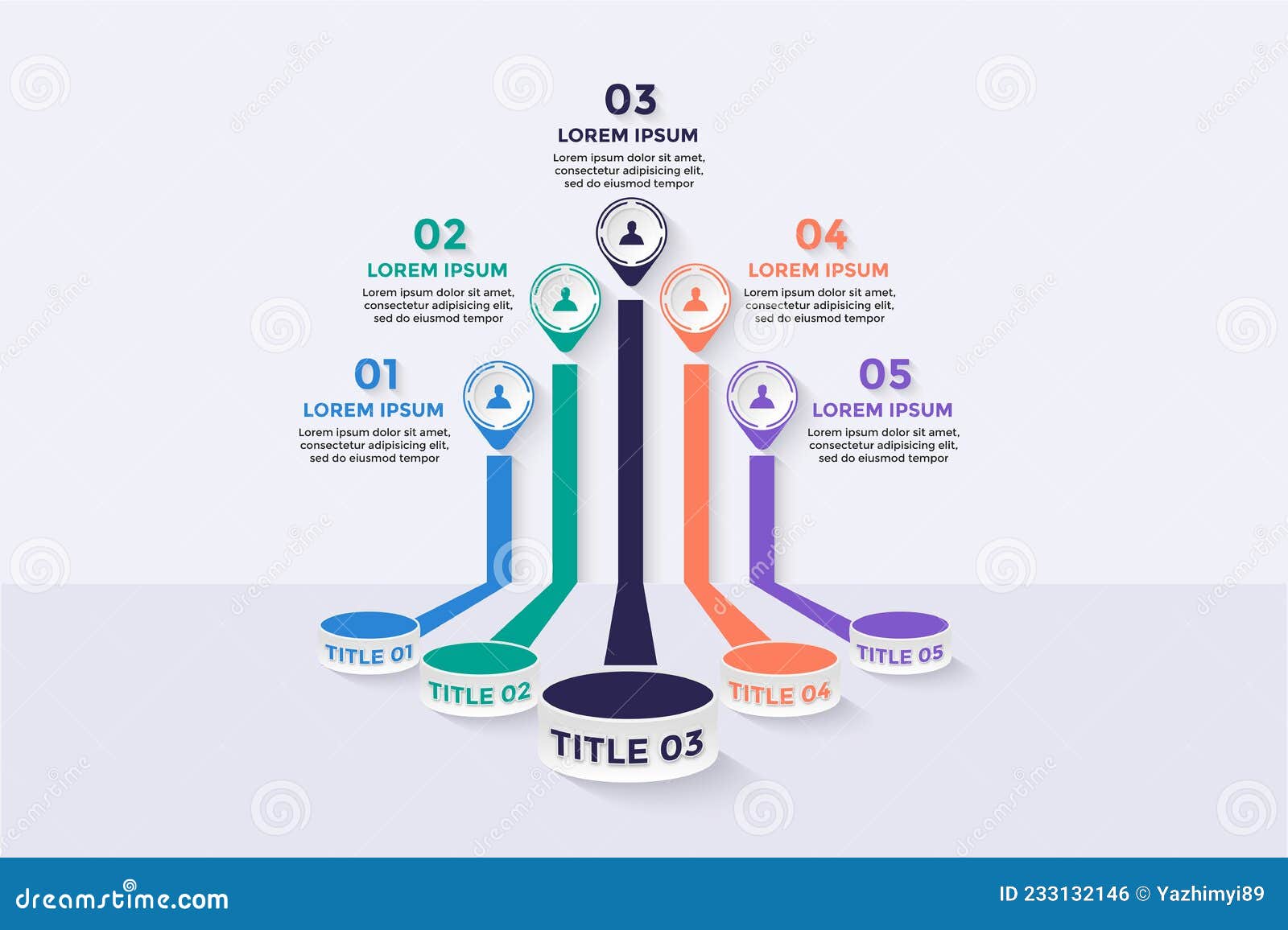 Infographic Elements, Flat Colors, Ranking Achievements, Stock Vector ...