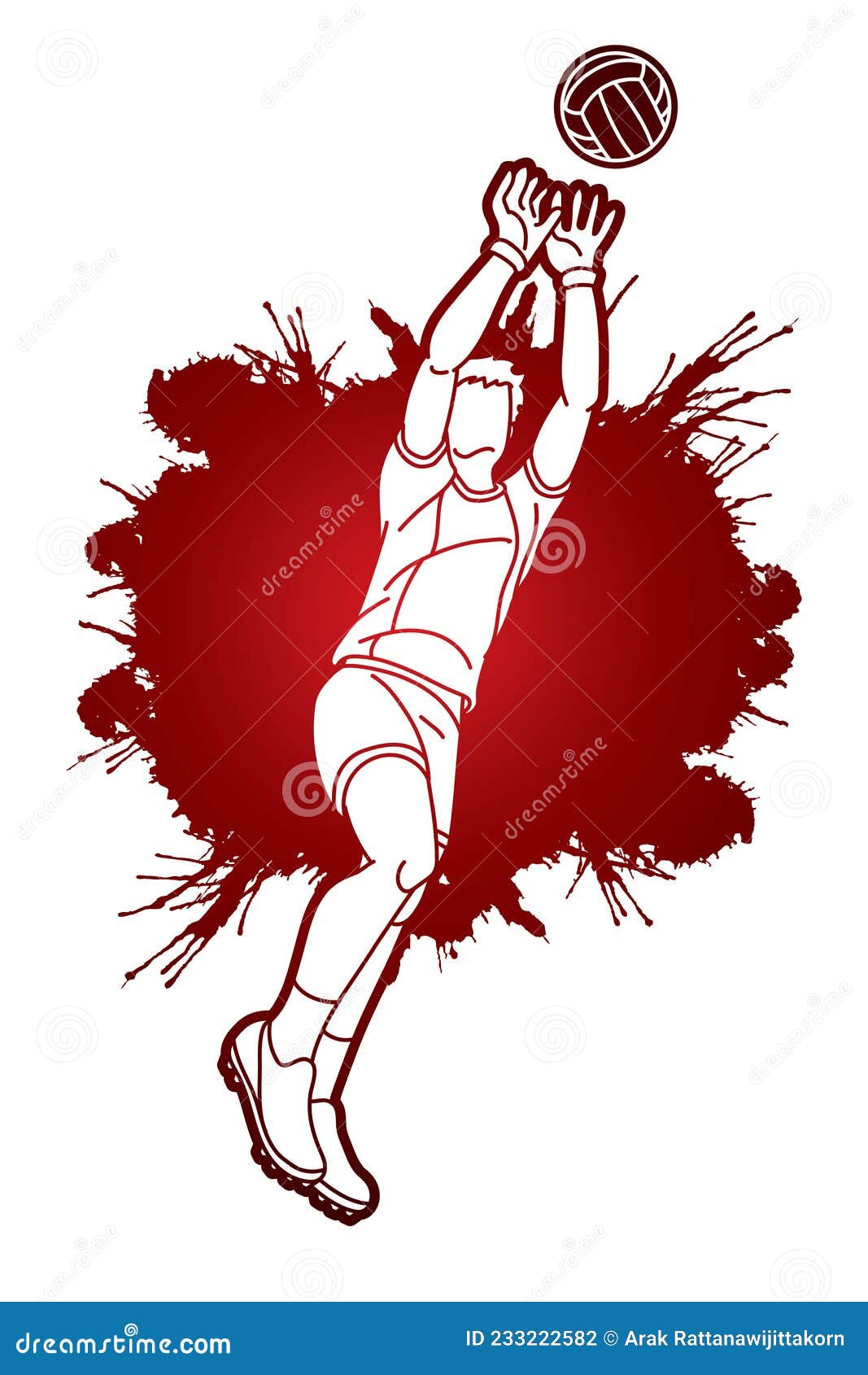 Gaelic Football Player Action Cartoon Sport Graphic Vector Stock Vector ...