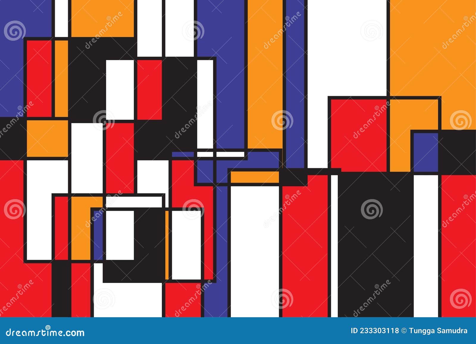 Abstract Vector Background Geometric Shape with Neoplasticism Style ...