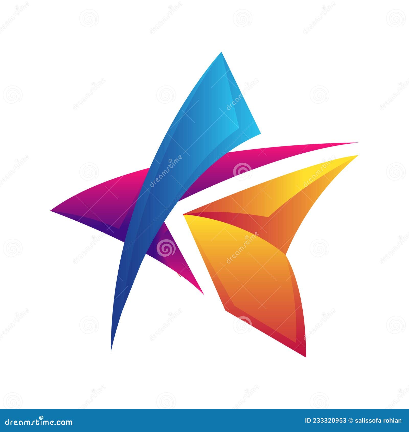 Abstract Color Star Logo Symbol Stock Vector - Illustration of brand ...