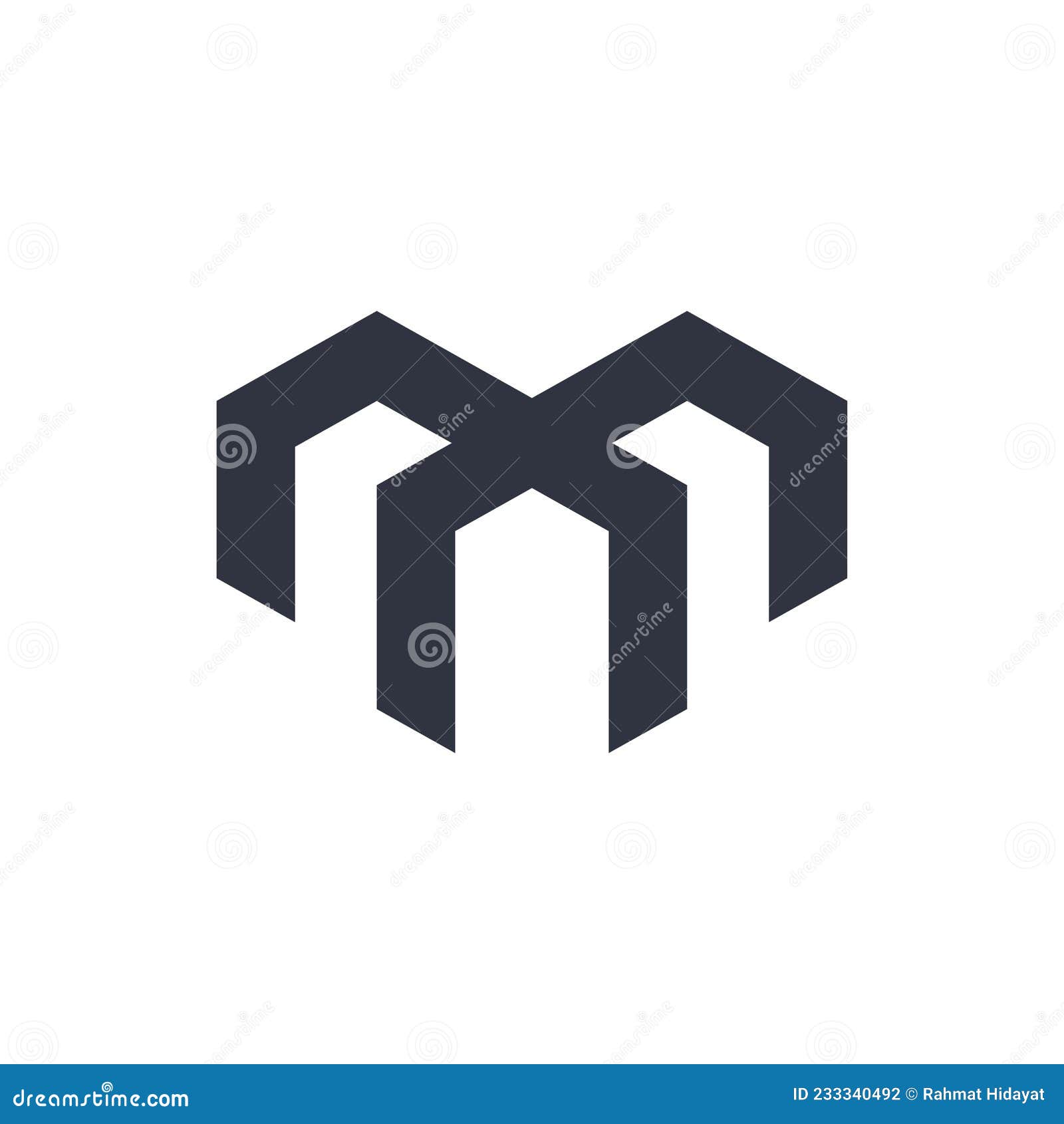 Logo or Icon Letter MM stock vector. Illustration of elements - 233340492