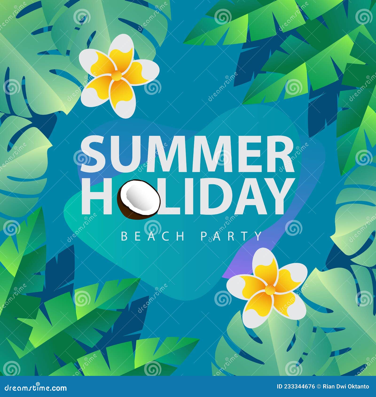 Summer holiday art design stock vector. Illustration of summer - 233344676