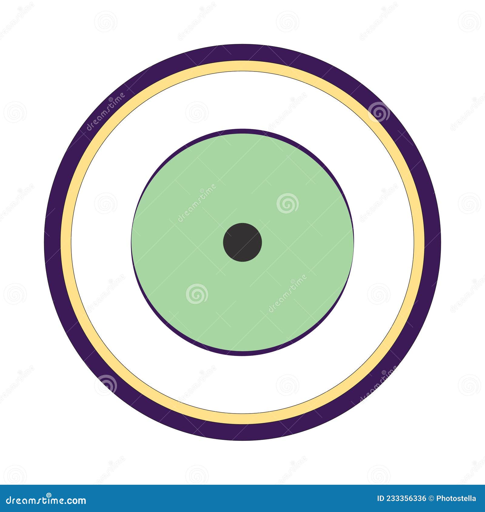 Evil Purple Cartoon Slime Monster With Digested Bones Inside Vector ...