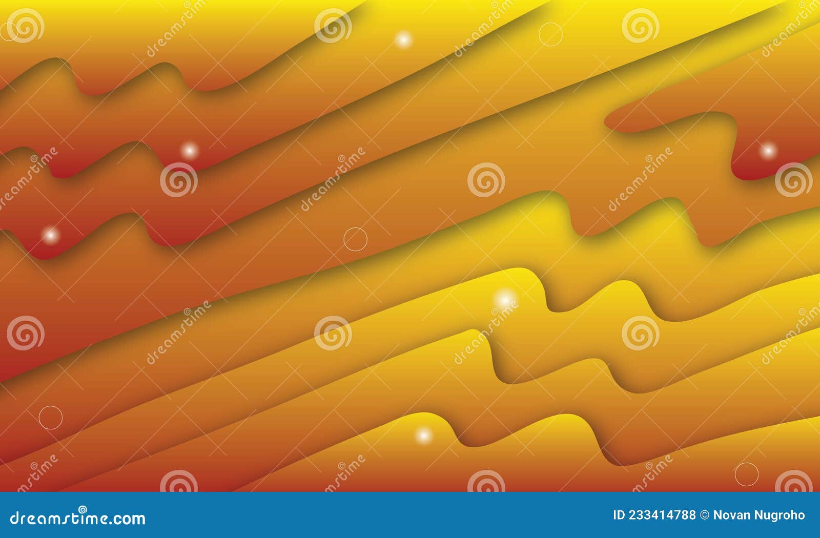 Abstract Background Wave Orange Texture. Paper Art Style 3d Vector ...