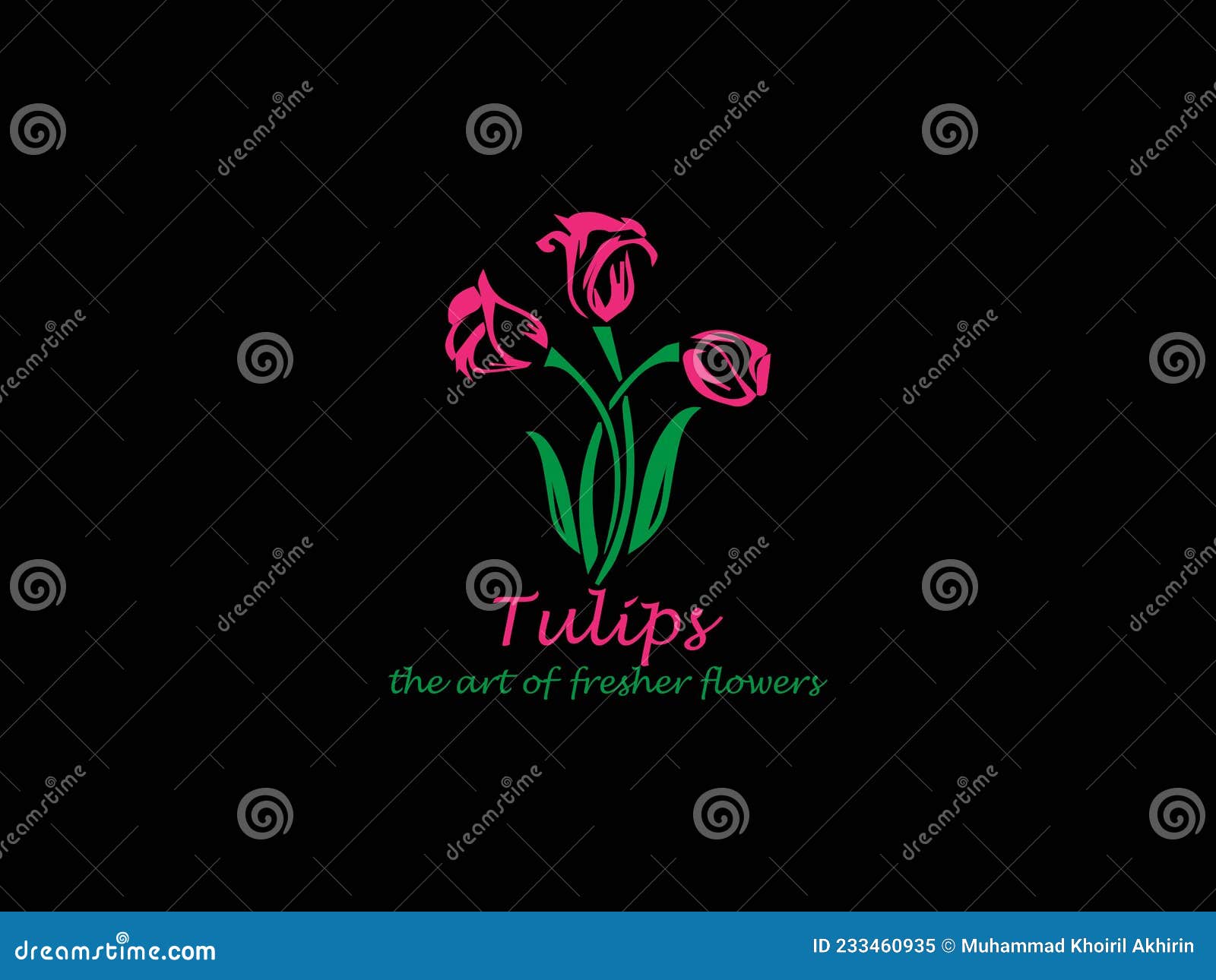 Tulips Logo Vector Illustration | CartoonDealer.com #90818314