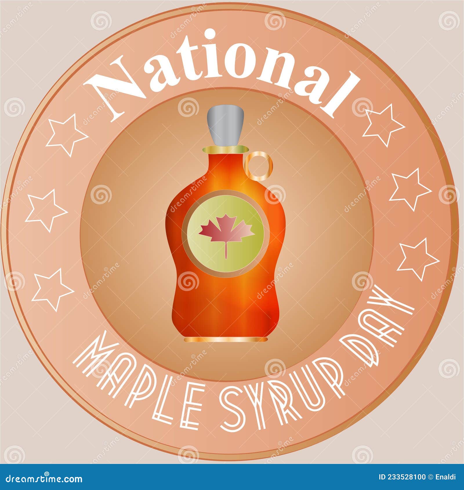National Maple Syrup Day Sign and Badge Stock Vector - Illustration of ...