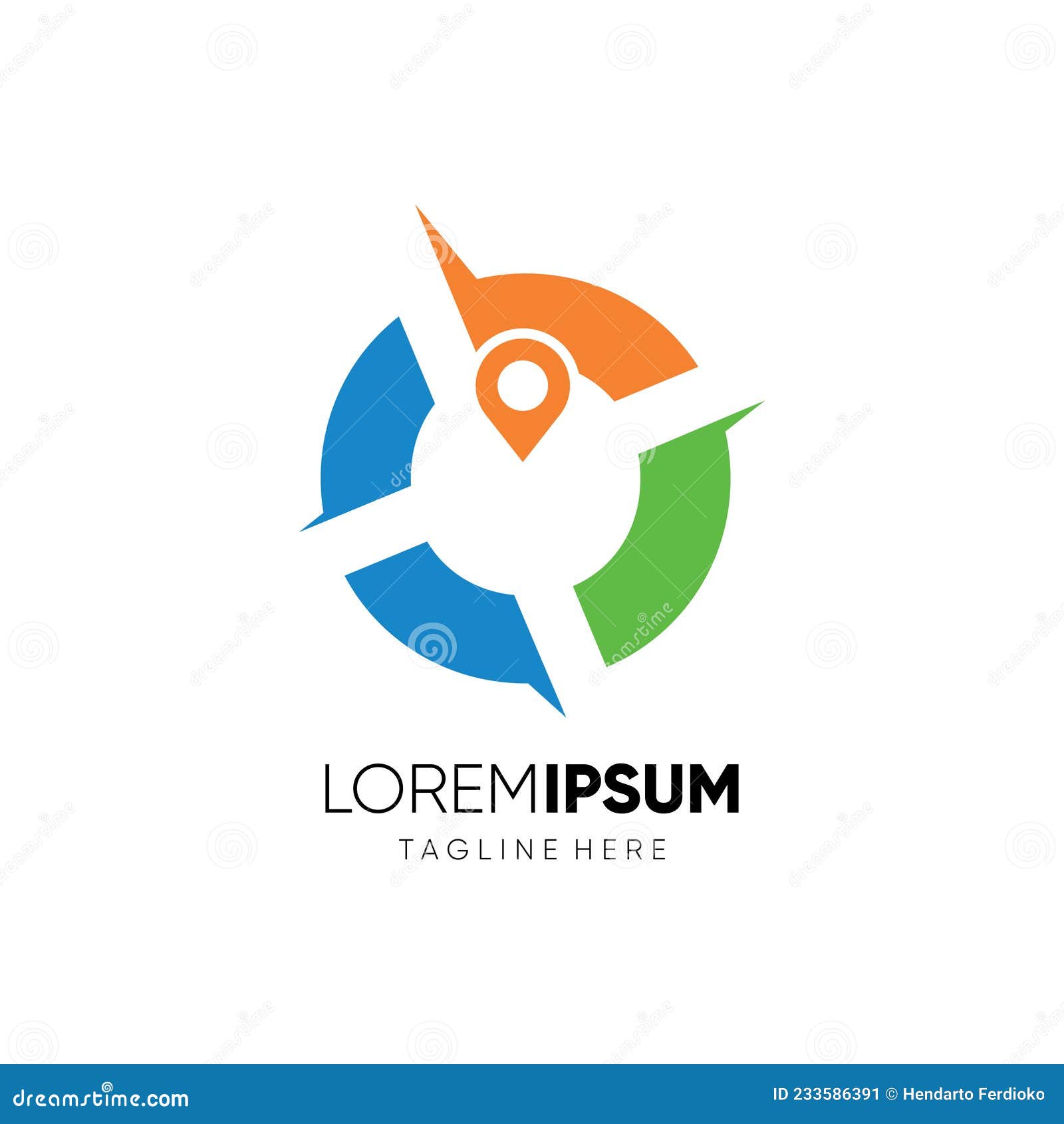 Letter O Map Location Logo Design Vector Icon Graphic Stock Vector ...