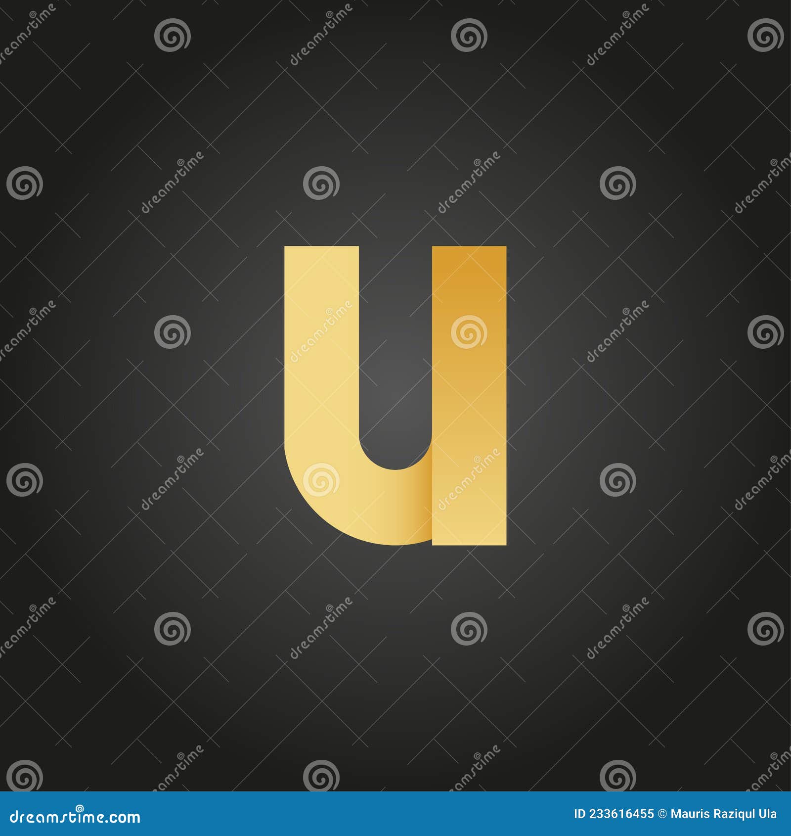 Initial Logo U or Letter U Logo Stock Vector - Illustration of game ...