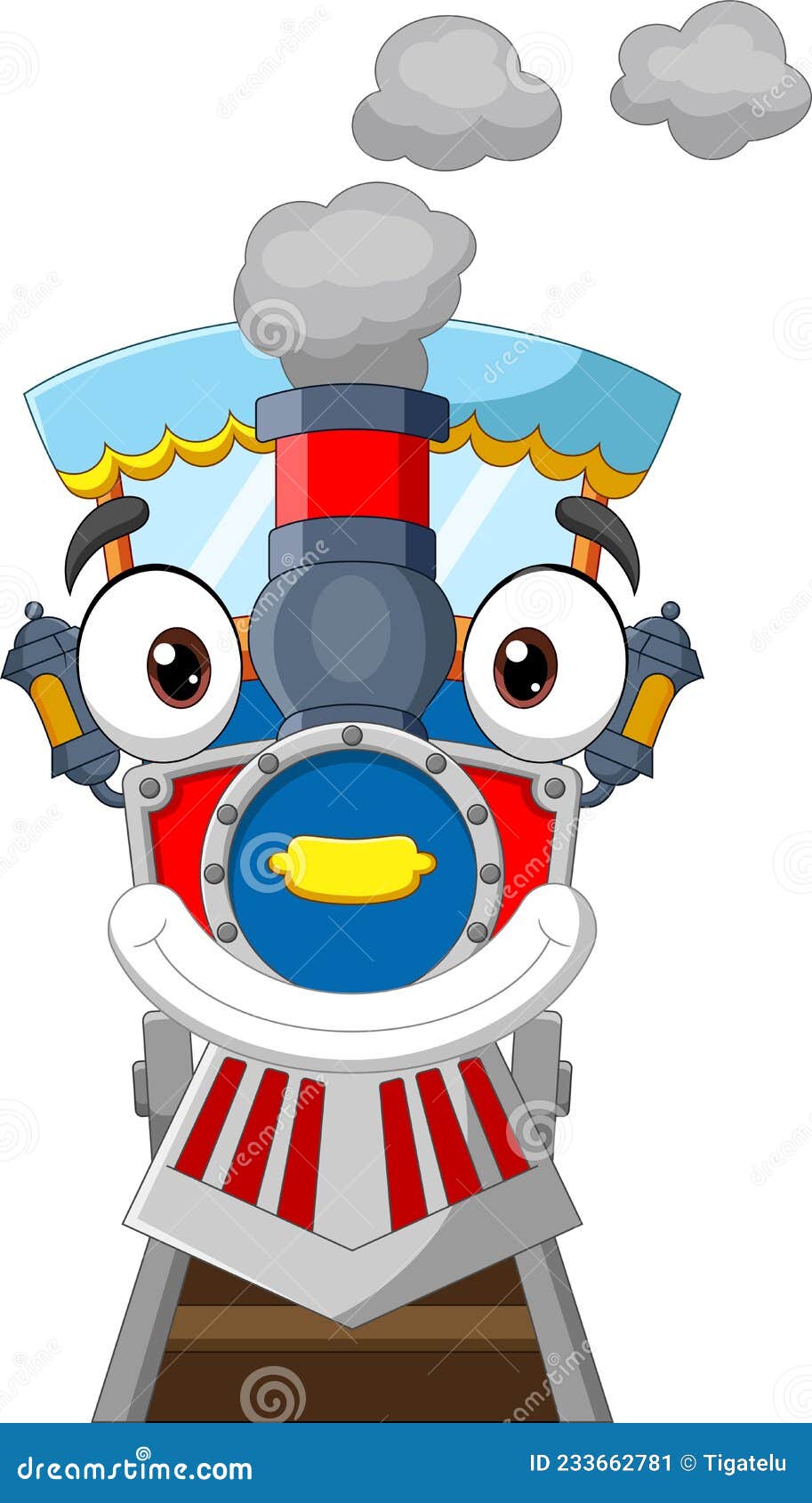 Funny Train. Vector Illustration | CartoonDealer.com #44709796