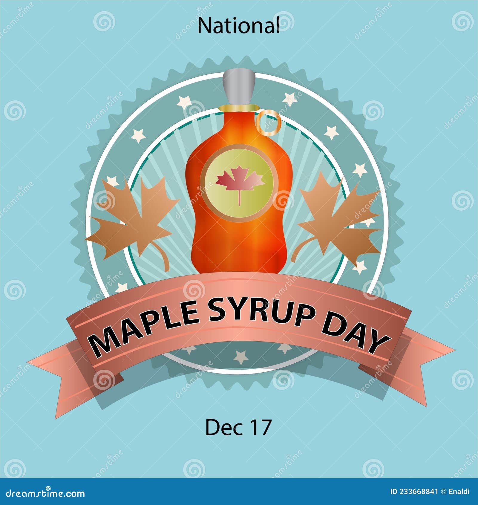 National Maple Syrup Day Sign and Badge Stock Vector - Illustration of ...