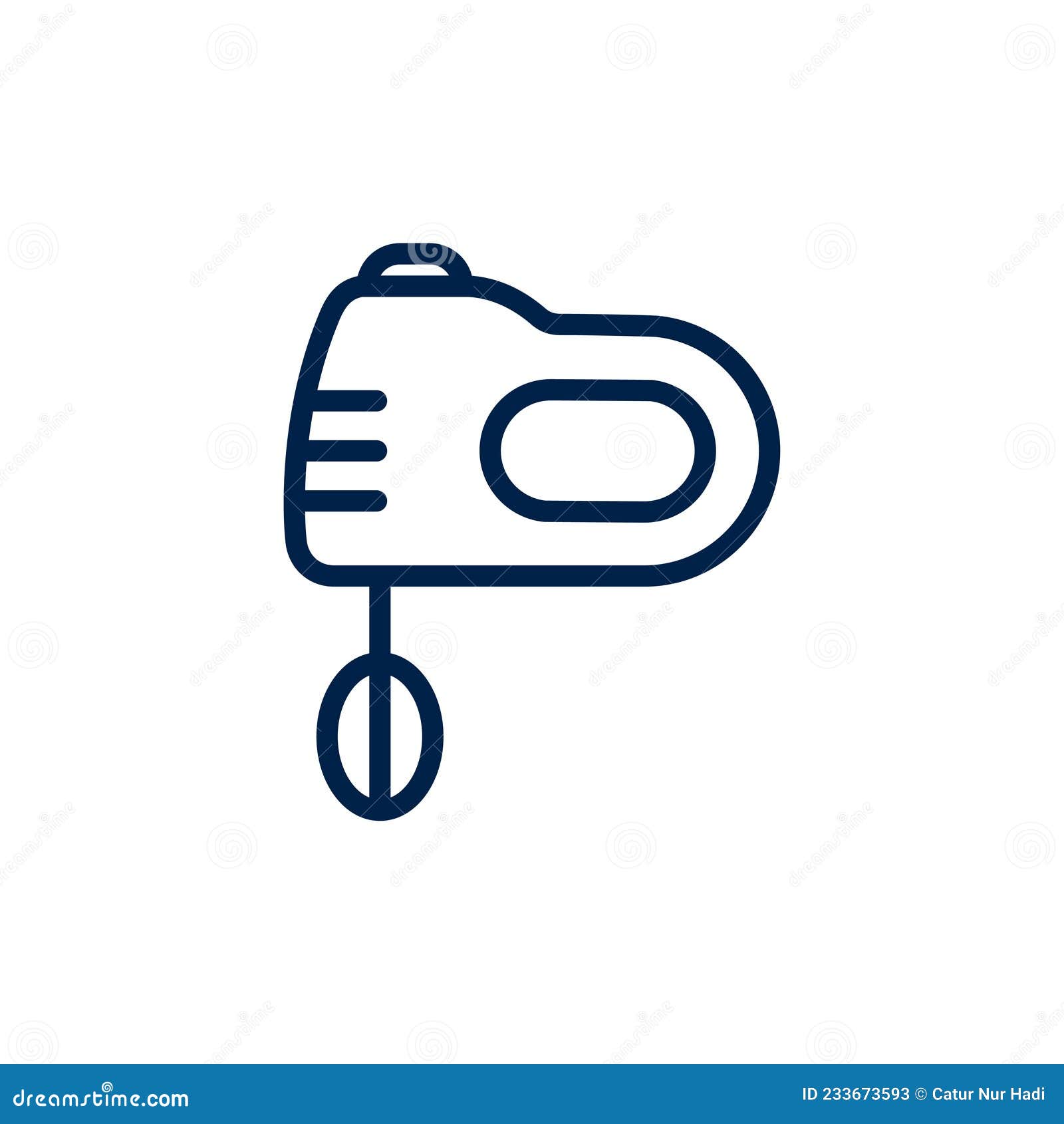 Kitchen Mixer Icon Logo Vector Design Illustration, Isolated on White ...