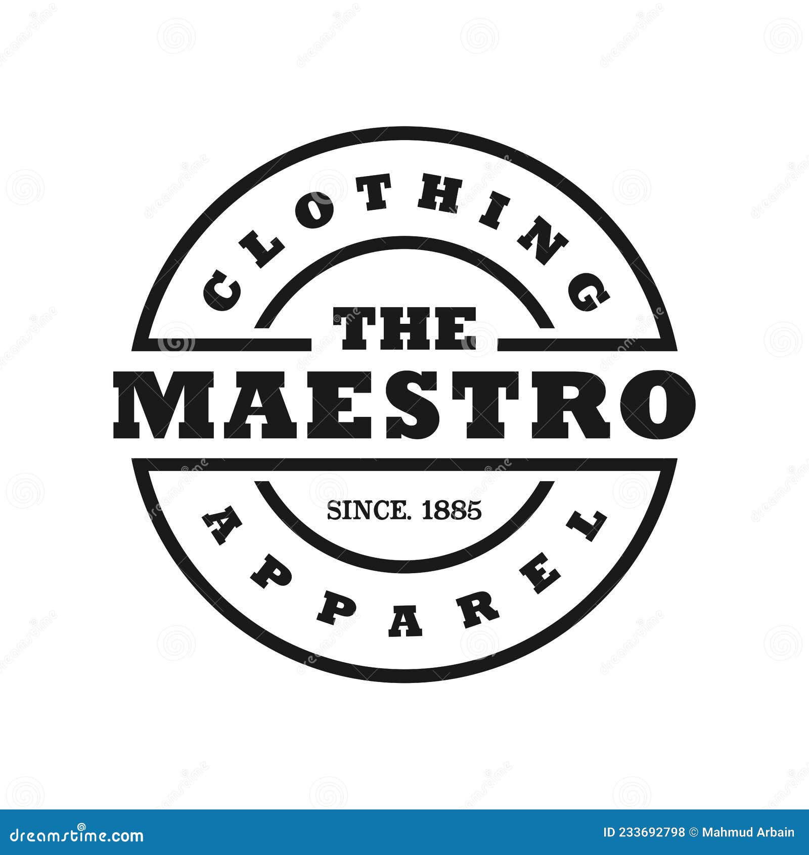 Vintage Retro Rustic, Label Stamp Logo Design Vector Stock Illustration ...